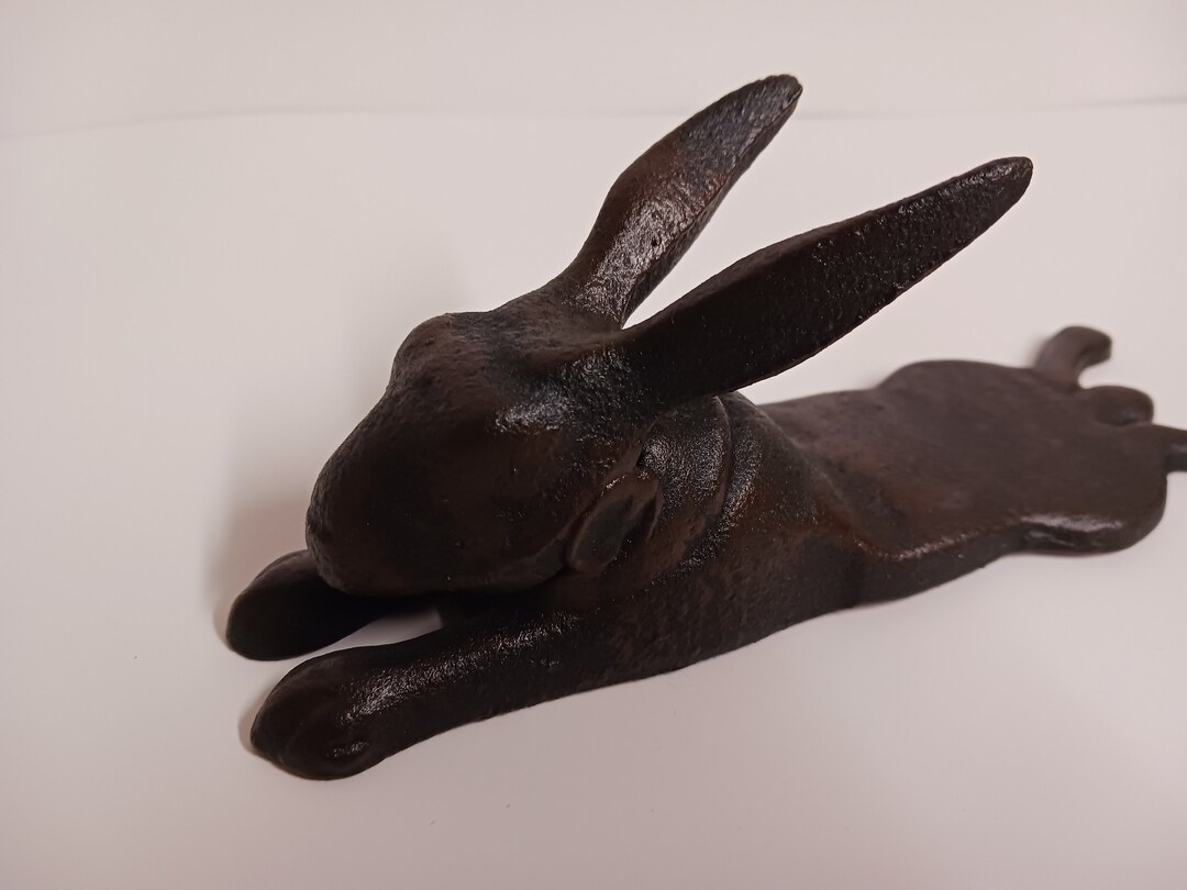 Rabbit Door Stop Cast Iron - Etsy