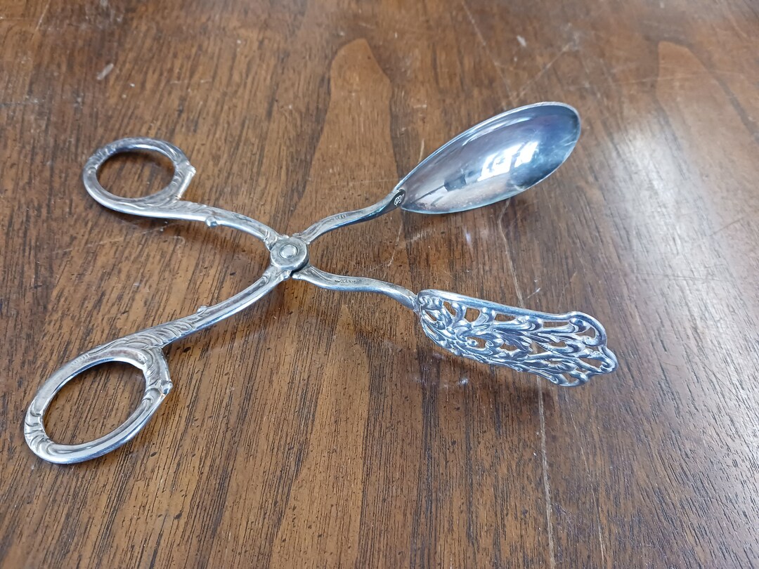 Vintage Silver Plate Desert Serving Tongs Solingen Germany - Etsy