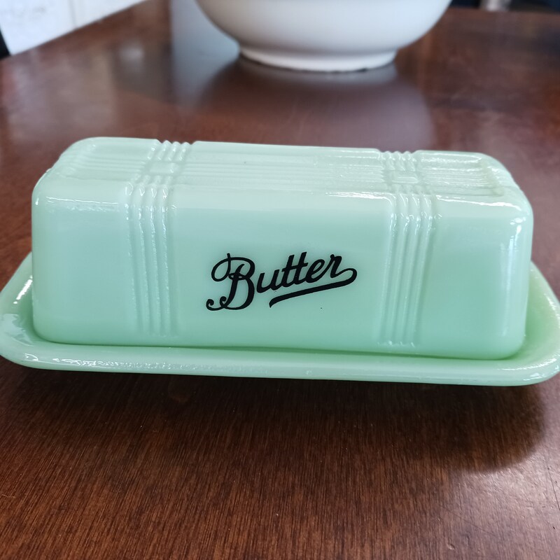 Green Butter Dish - Etsy