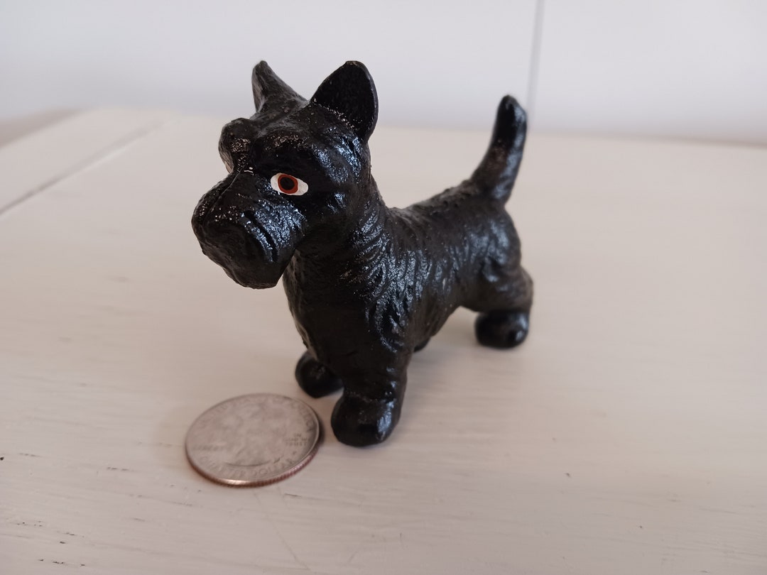 Scotty Dog Miniature Figurine Cast Iron - Etsy