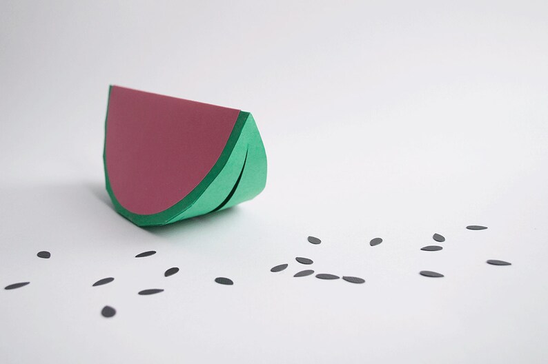 DIY Paper Watermelon Ornament/Decoration/Gift | Etsy