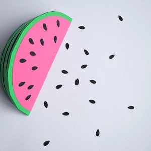 DIY Paper Watermelon Ornament/Decoration/Gift | Etsy