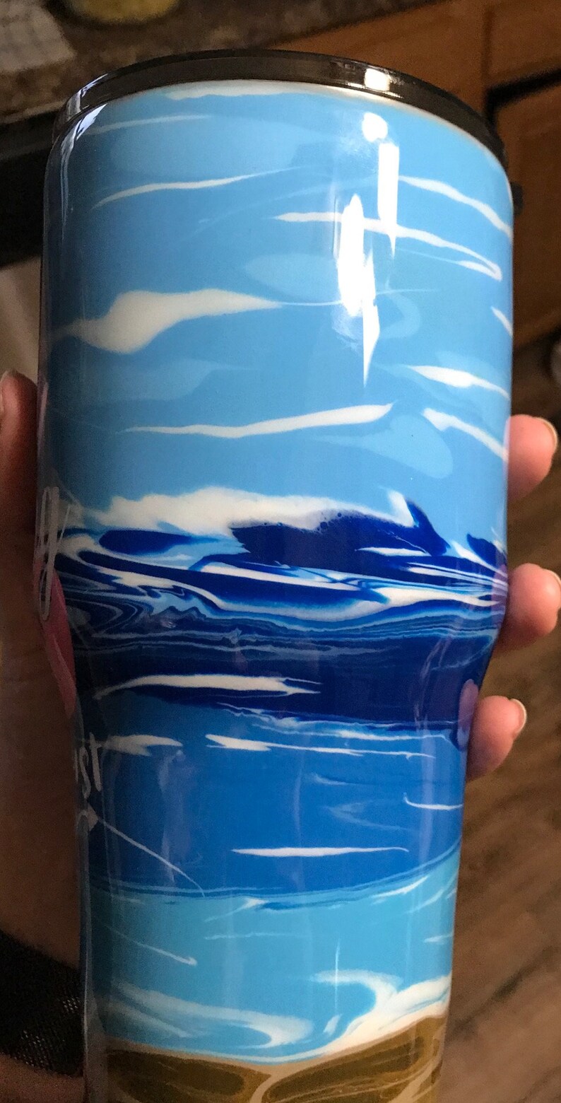 Beach Tumbler/beach Yeti/ocean Yeti/ocean Tumbler/beach - Etsy