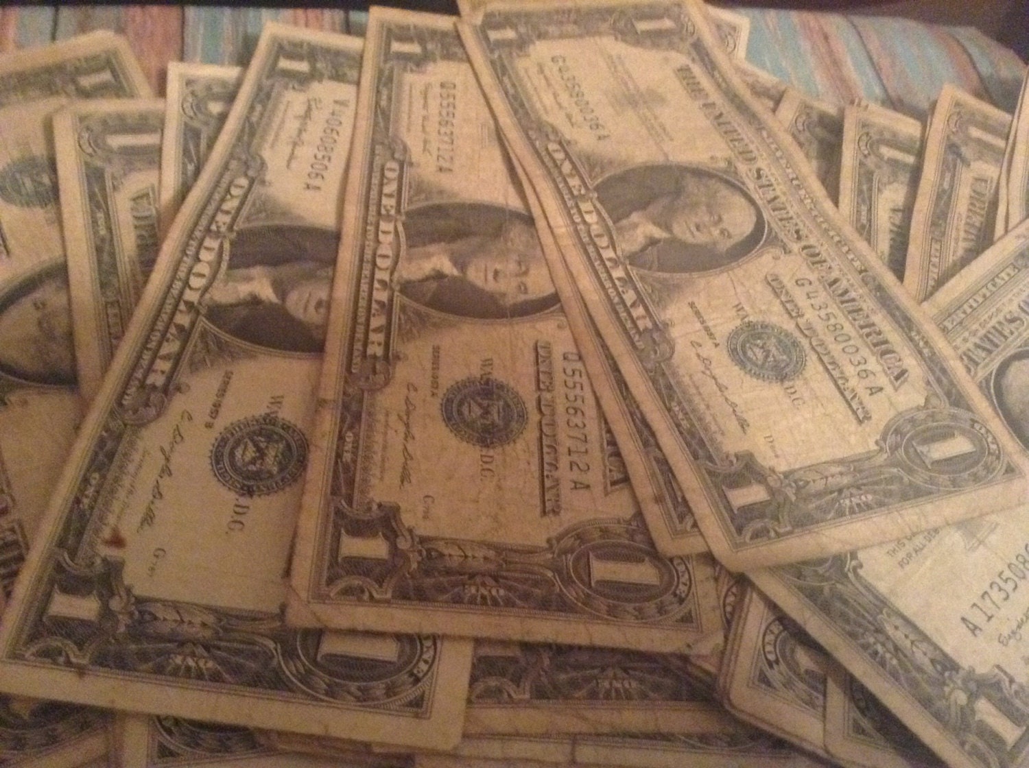 1 Silver Certificate Lot, Paper Money Collection, 1935 and 1957, Old ...