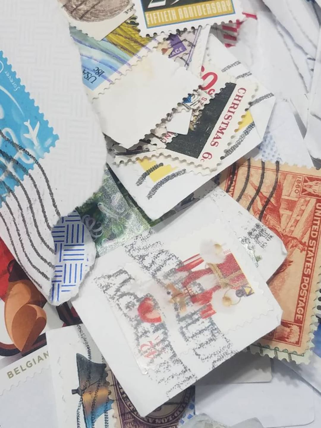 Lot of 100 Postage Stamps Pulled at Random, 100 Stamp Collection - Etsy