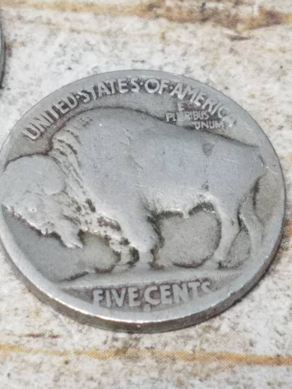 Lot of 5 Buffalo Nickels, Indian Head Nickels, Five Cent Piece, 1913 to ...