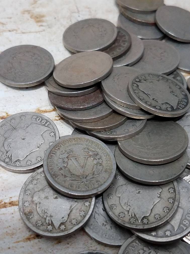 Liberty Head Nickel, V Nickel, V-nickel, 5 Cent Piece, United States ...