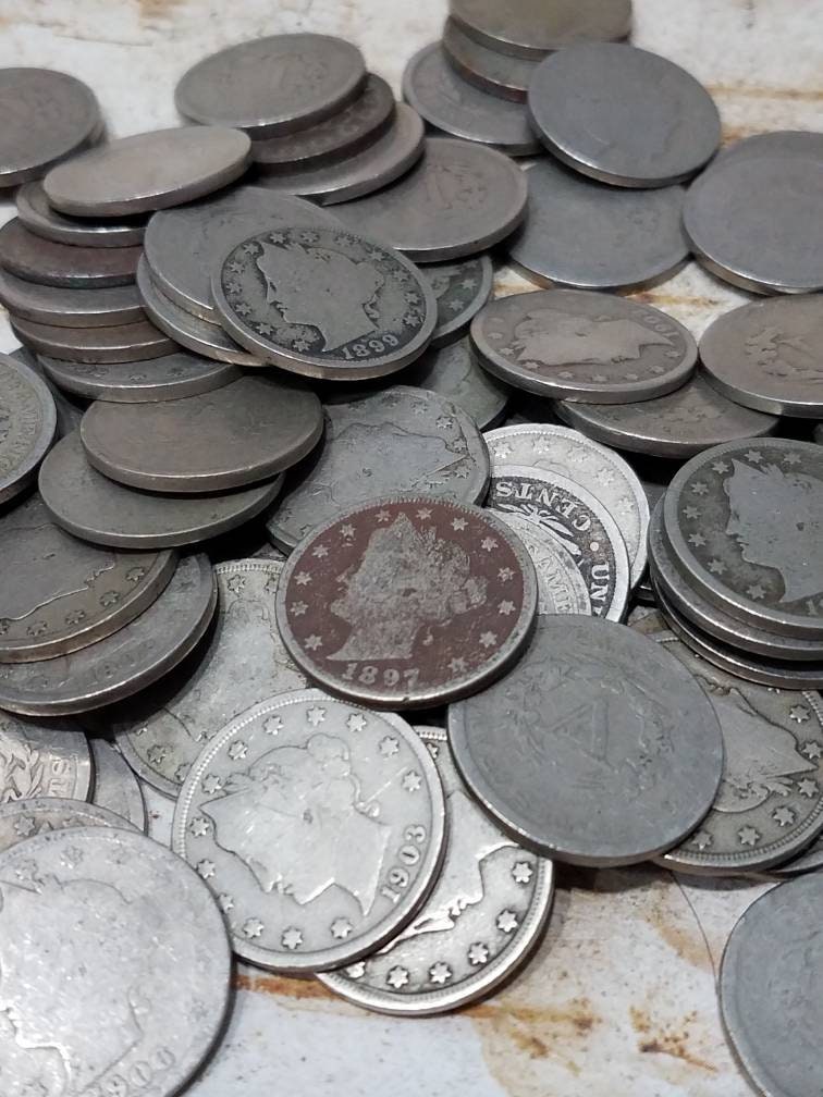 Liberty Head Nickel, V Nickel, V-nickel, 5 Cent Piece, United States ...