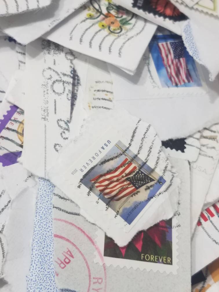 Lot of 100 Postage Stamps Pulled at Random 100 Stamp | Etsy