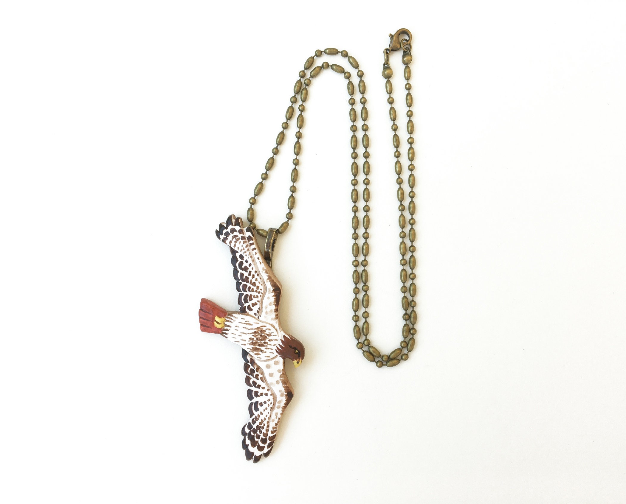 Red-tailed Hawk Necklace - Etsy