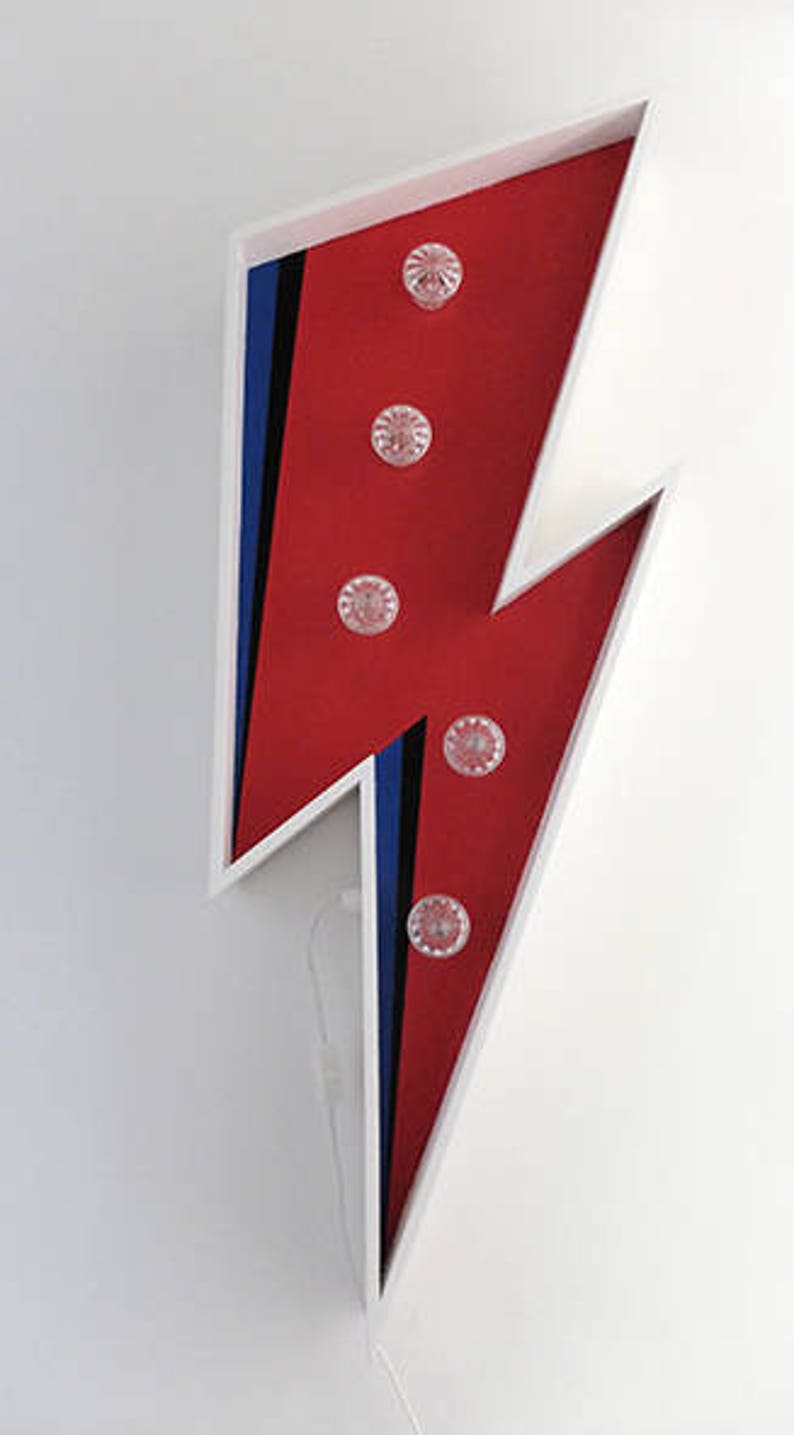 David Bowie Lightning Flash Light - Etsy Australia