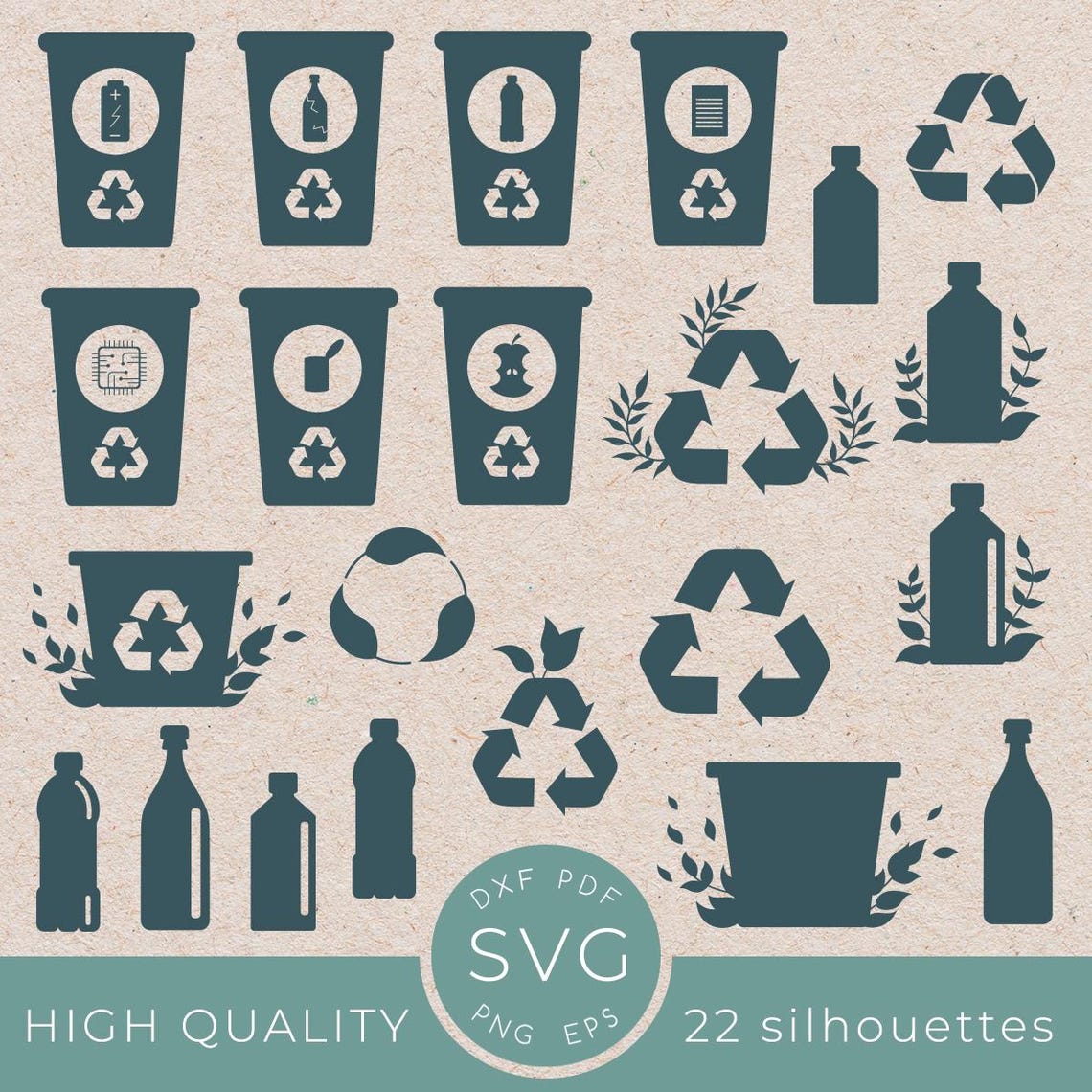Earth Day BUNDLE Svg, Save the Planet Png, Green Floral Leaves, Recycle ...