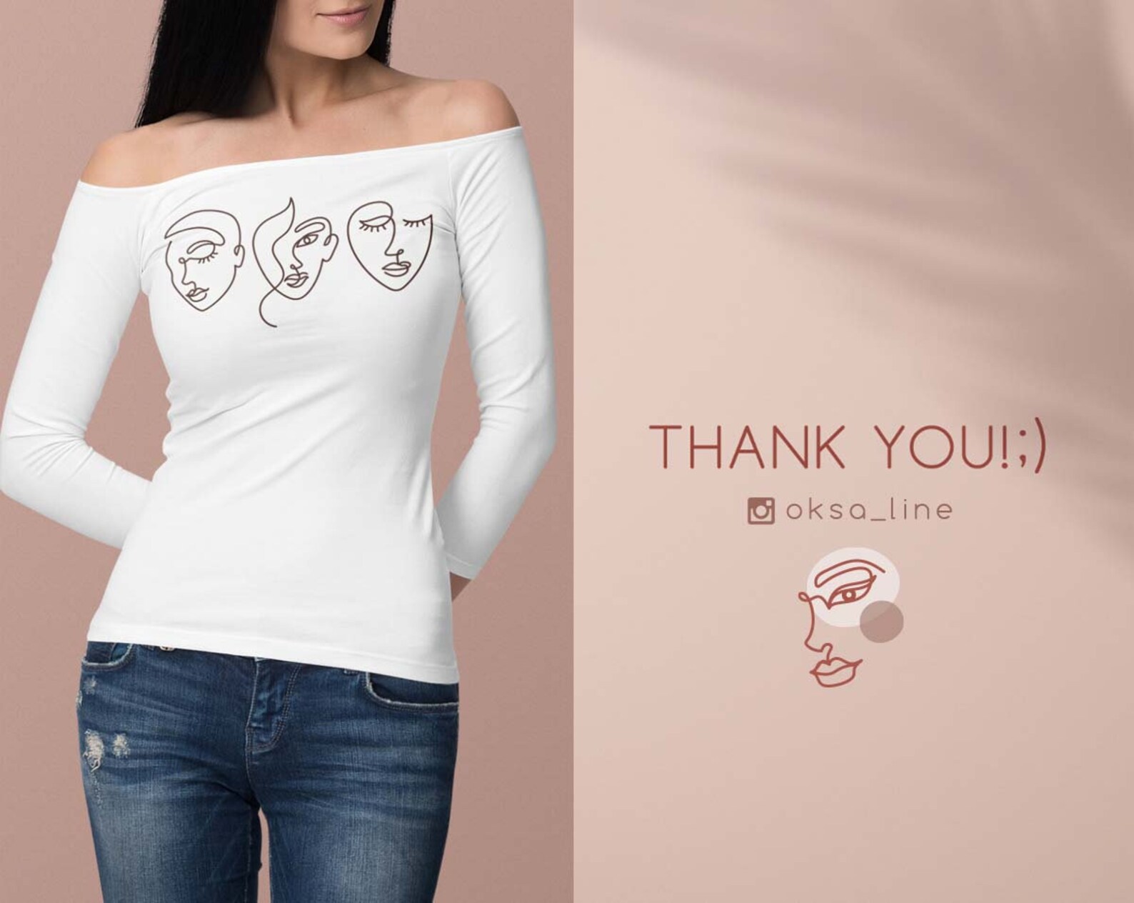 One Line Woman Abstract Face Svg Drawing Abstract Minimal - Etsy