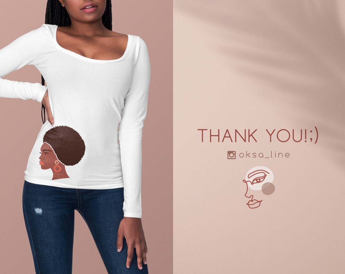 Afro Woman Svg Set Abstract Female People Clipart Black Lady | Etsy