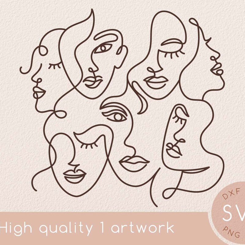 Abstract Faces Svg - Etsy