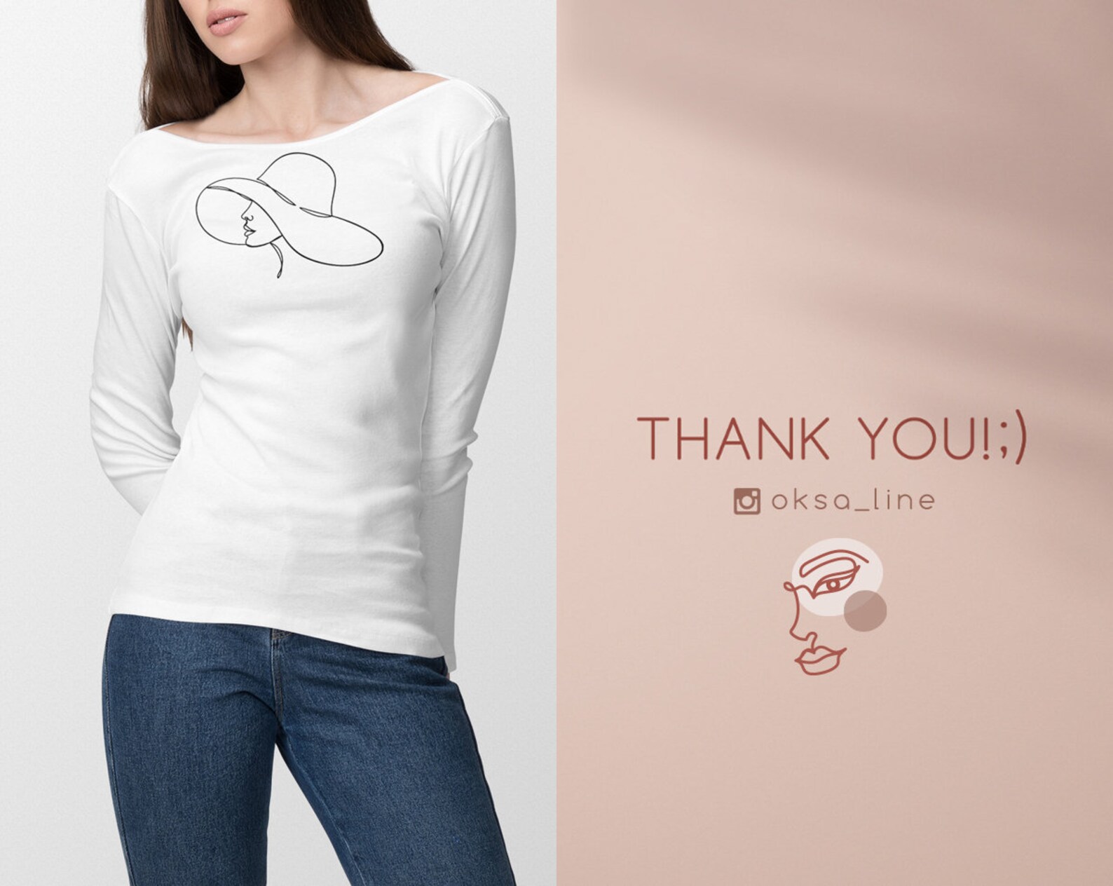 One Line Art Woman Face Svg Drawing Abstract Svg Minimal - Etsy