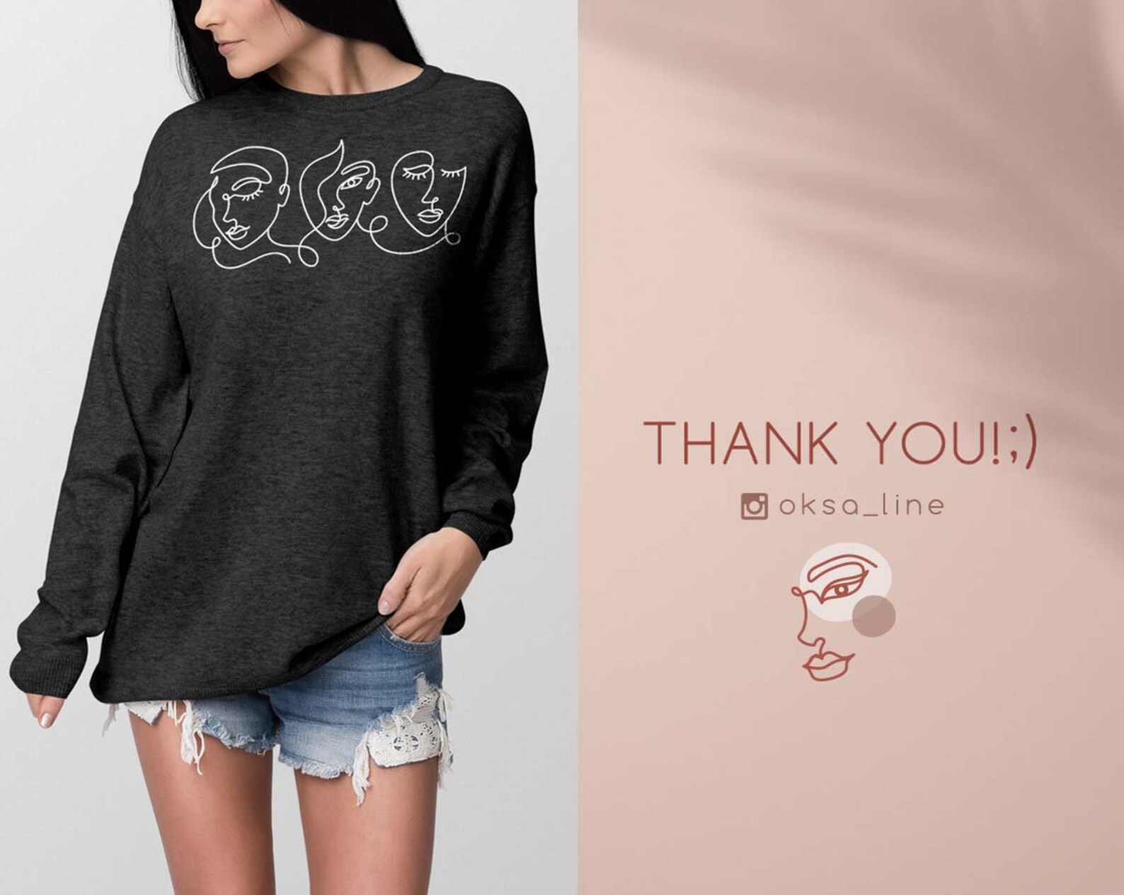 One Line Woman Abstract Face Svg Drawing, Abstract Minimal Beautiful ...