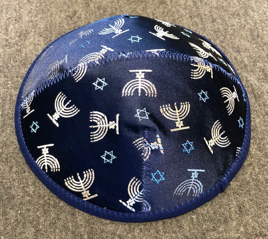 Menorah Kippah, Kippot, Kippa, Yarmulke, Yamaka, Head Covering - Etsy