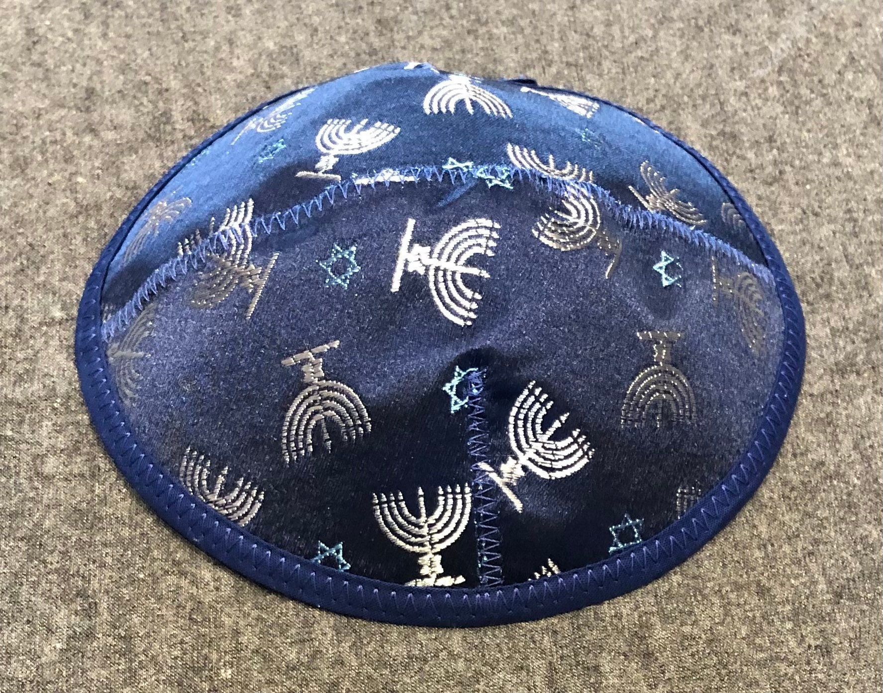 Menorah Kippah, Kippot, Kippa, Yarmulke, Yamaka, Head Covering - Etsy