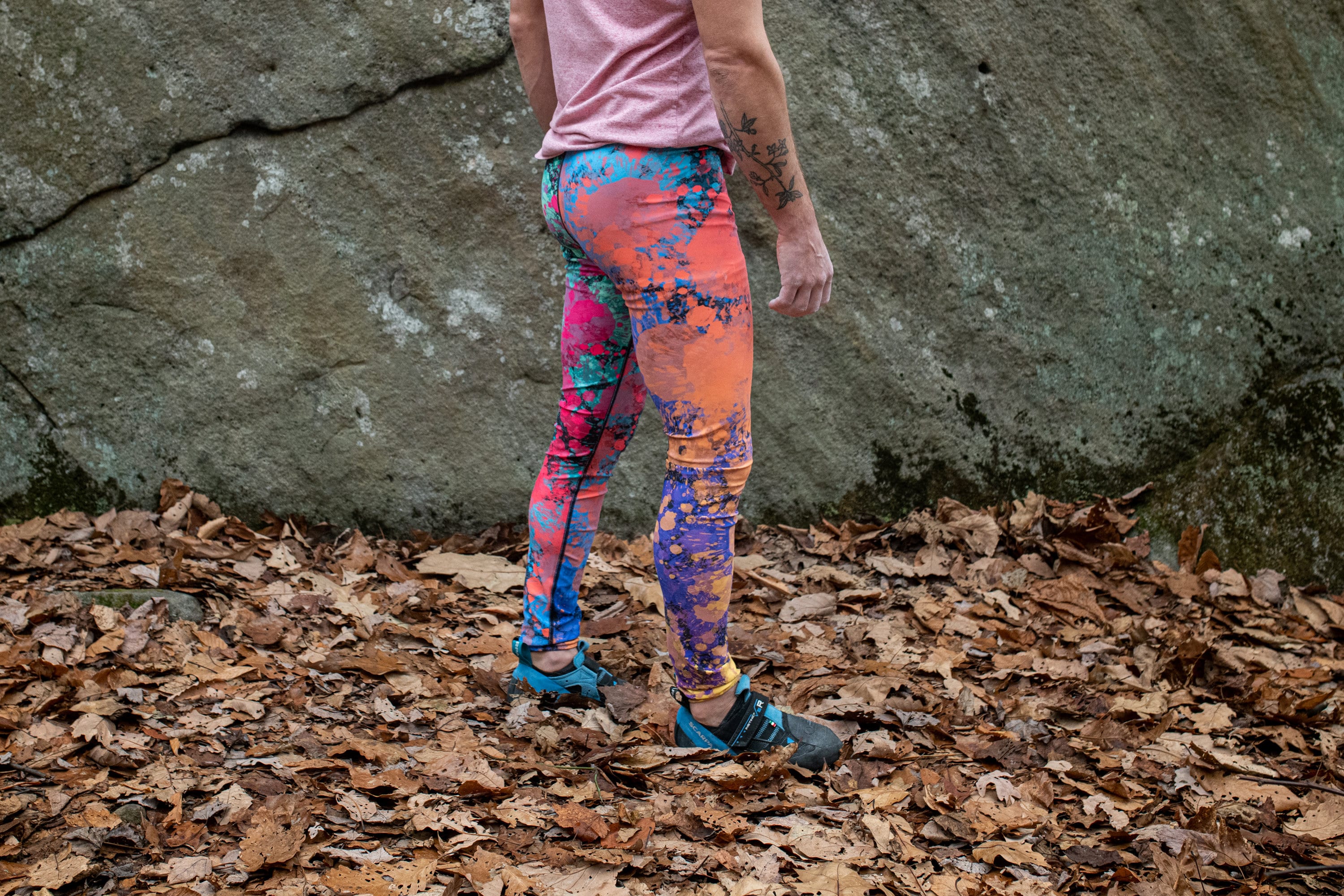 Retro Hypersplatter Unisex Tights for Climbing Yoga Fitness Running ...