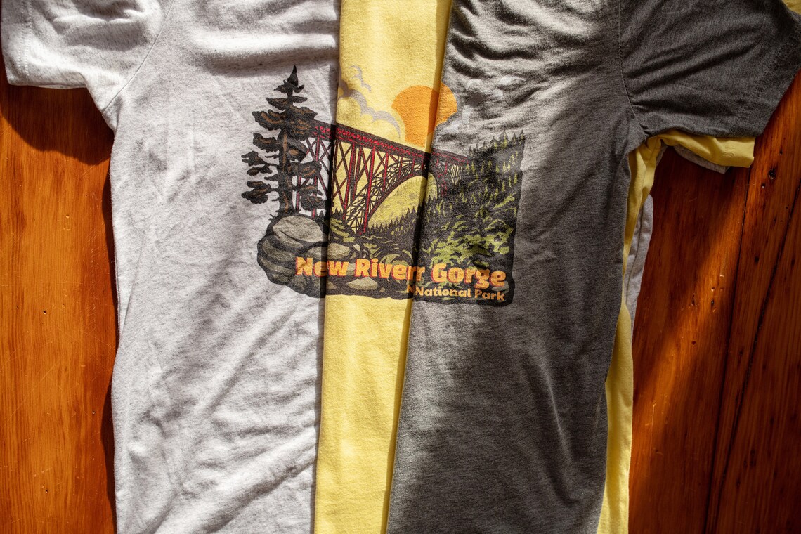 New River Gorge National Park Tee Shirt - Retro Design America's 62nd ...