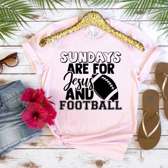 Jesus and Football Shirt Football Shirts Sunday Football - Etsy