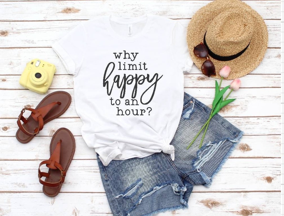 Happy Hour Shirt, Funny Happy Hour Shirt, Womens Happy Hour Shirt ...