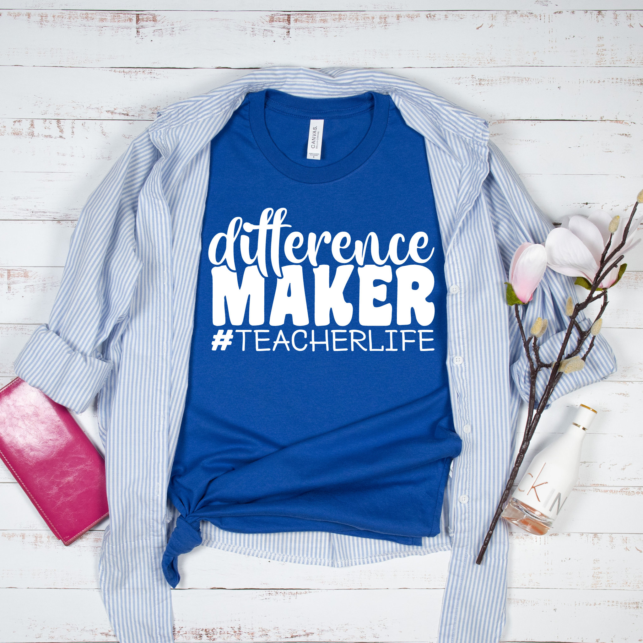 Difference Maker Tshirt New Teacher Gift Teacher Life Back - Etsy