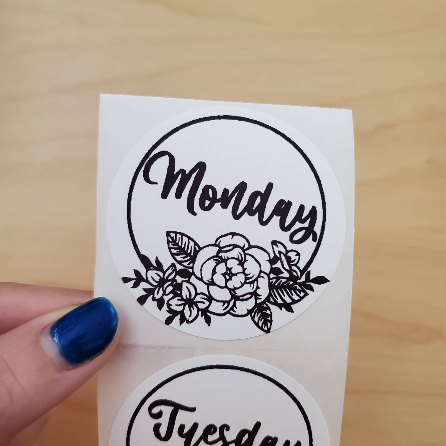 DAYS of the WEEK Labels Classroom Decals Teacher - Etsy