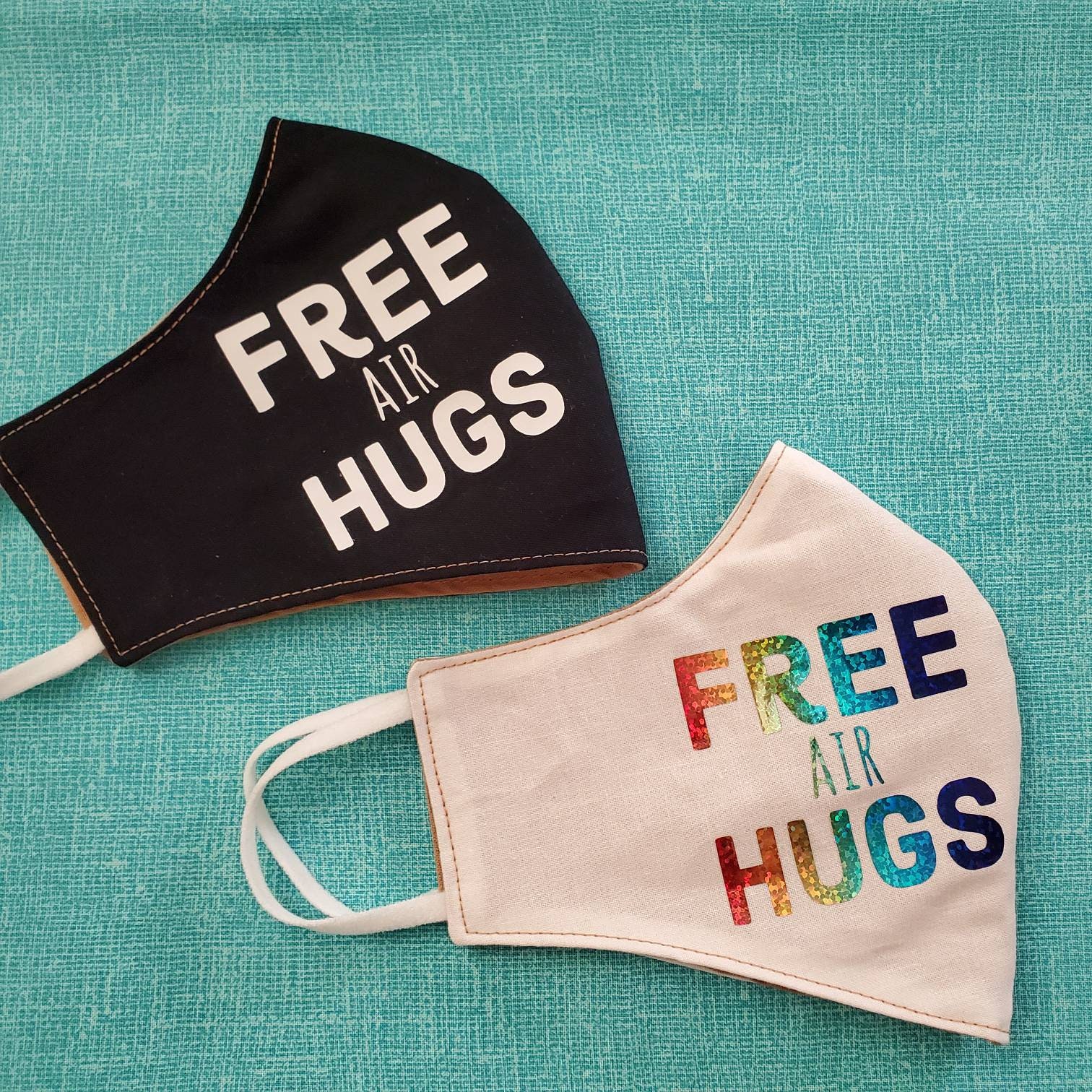 Free Air Hugs / Social Distancing Reusable Washable Cotton Face Mask - Etsy