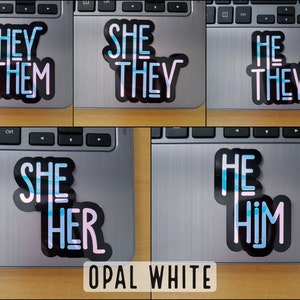 Holographic Pronouns She/her, He/him, They/them, Gender Inclusive ...
