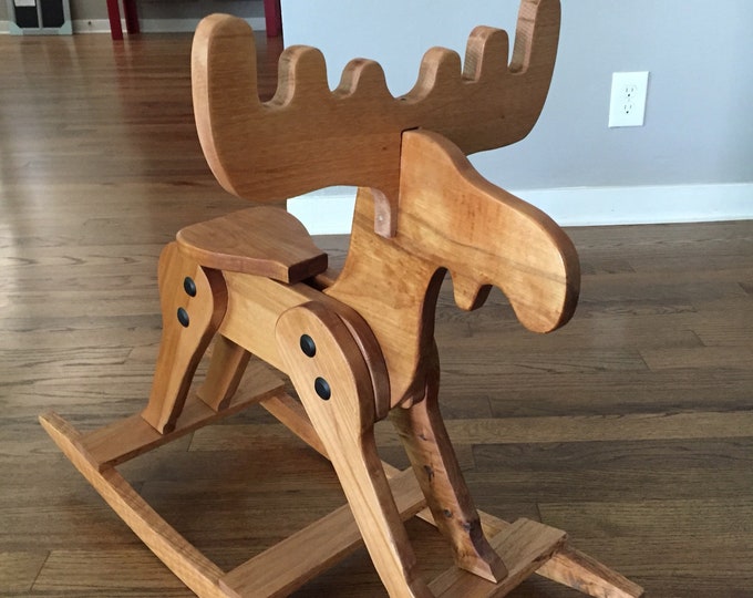 Rocking Horse Style Rocking Moose - Etsy