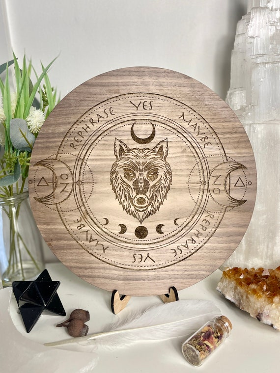 Wolf Spirit Animal Pendulum Spirit Board Locally Made - Etsy
