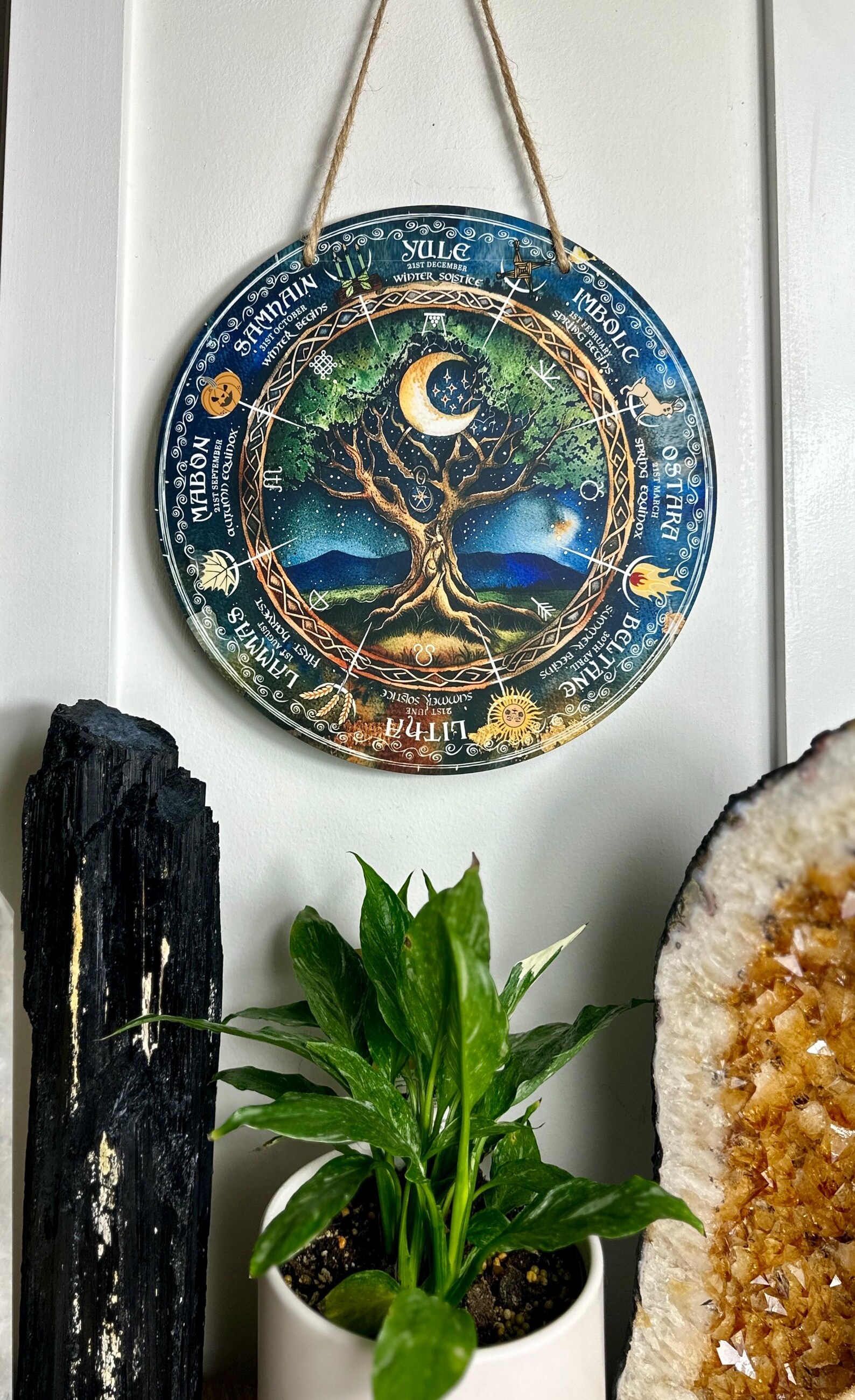 Tree of Life Wheel of the Year Board | Wiccan Pagan Calendar | Witch ...