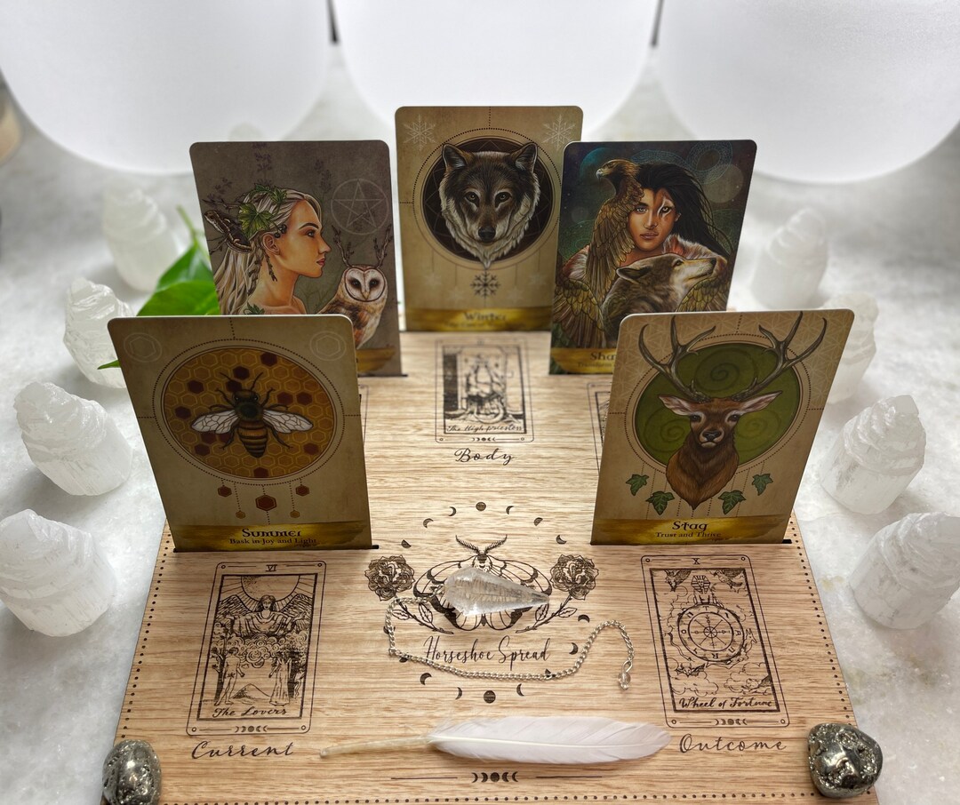 Horse shoe oracle tarot card board amazing for readings, affirmation ...