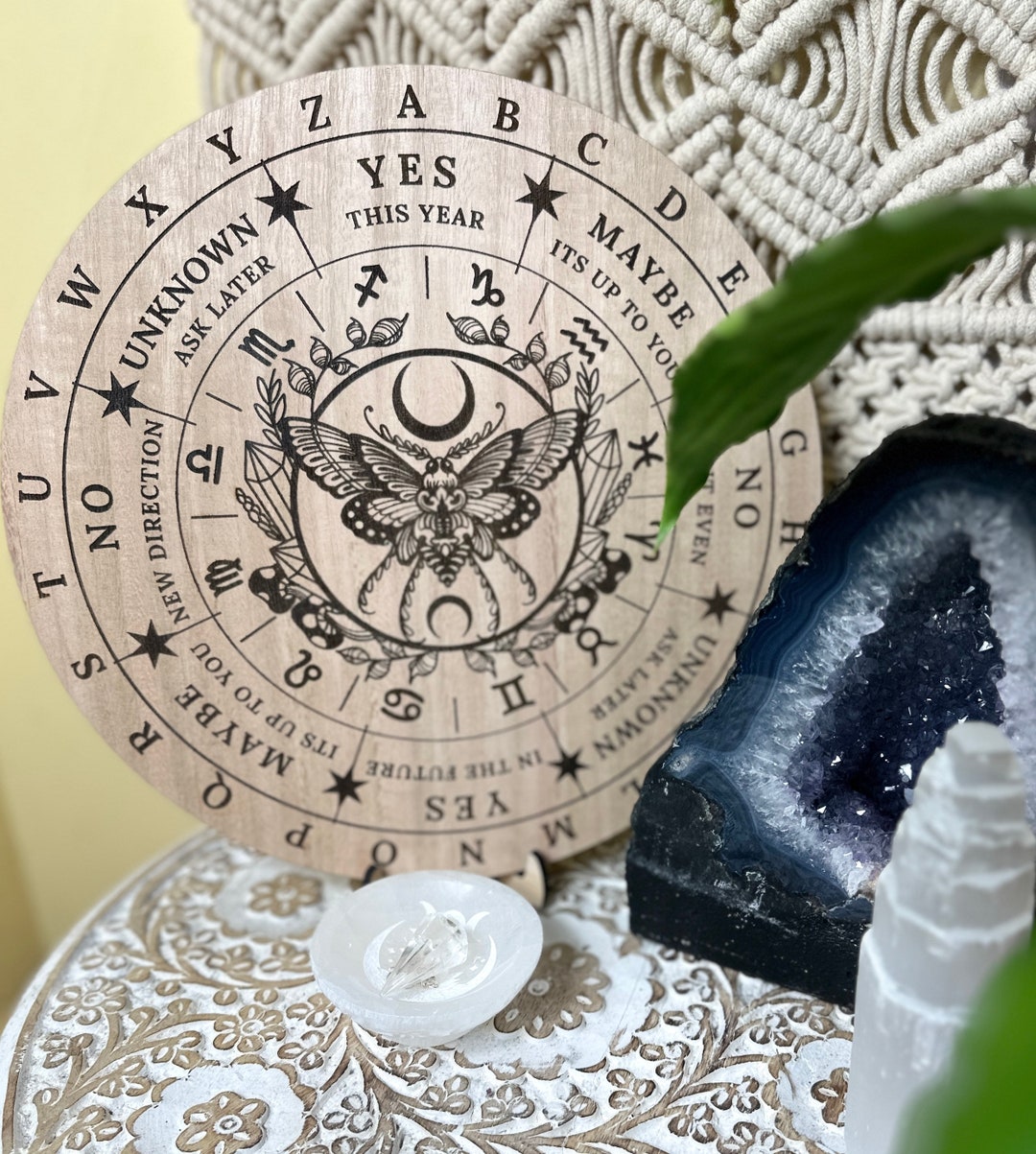 Moth + Crystals Pendulum Grid Board - Locally Made - Etsy