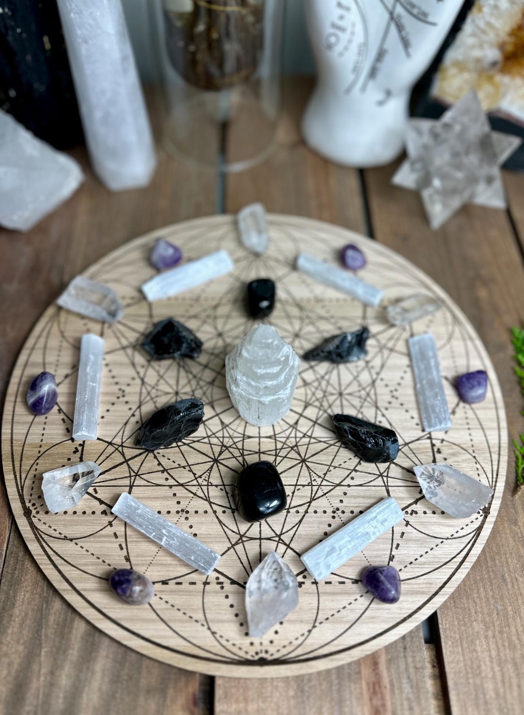 Protection + Peace Crystal Grid |metatron Cube + Seed of Life Variation ...