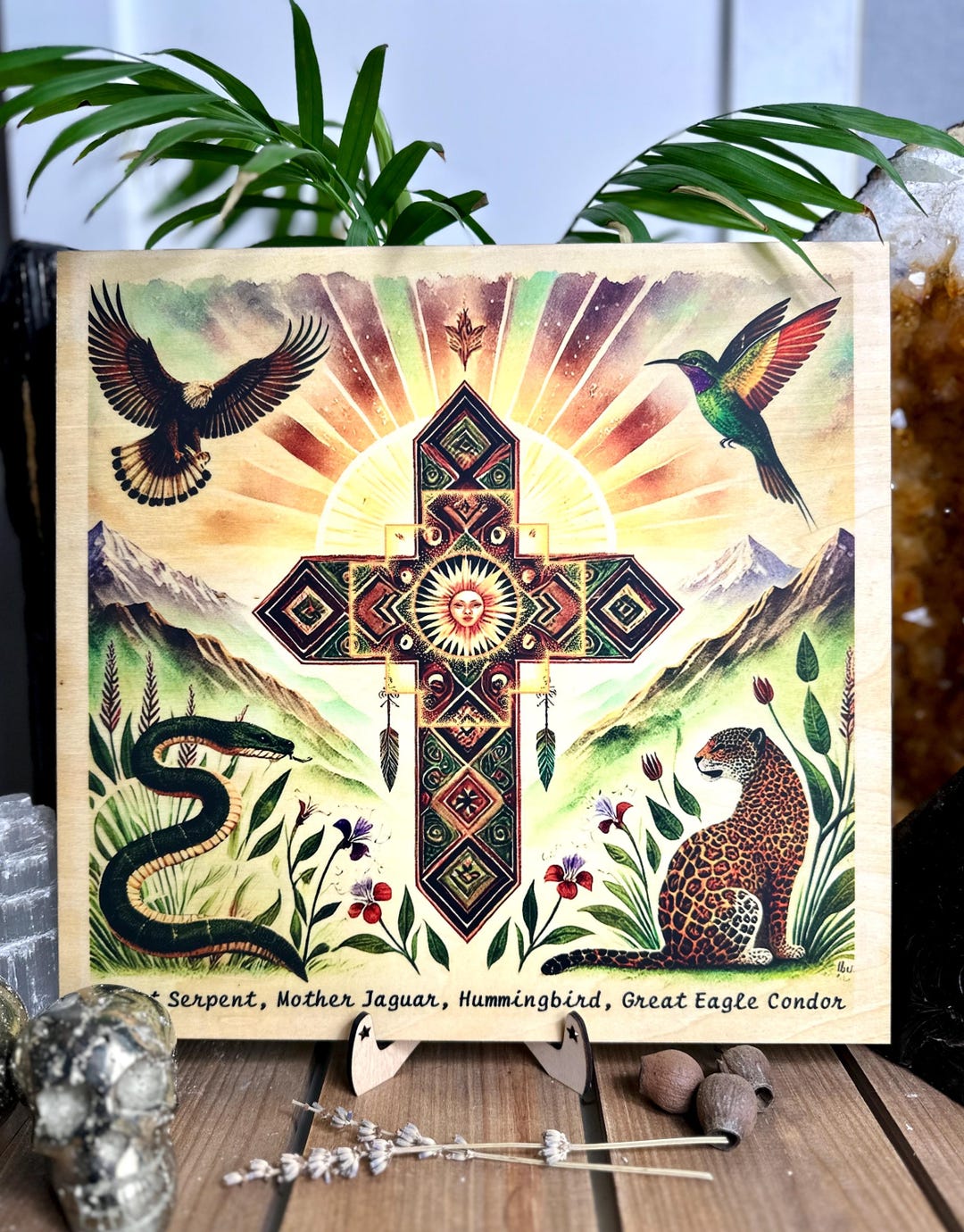 Shamanic | 4 Directions - Jaguar, Eagle, Hummingbird, Snake, 4 Winds ...