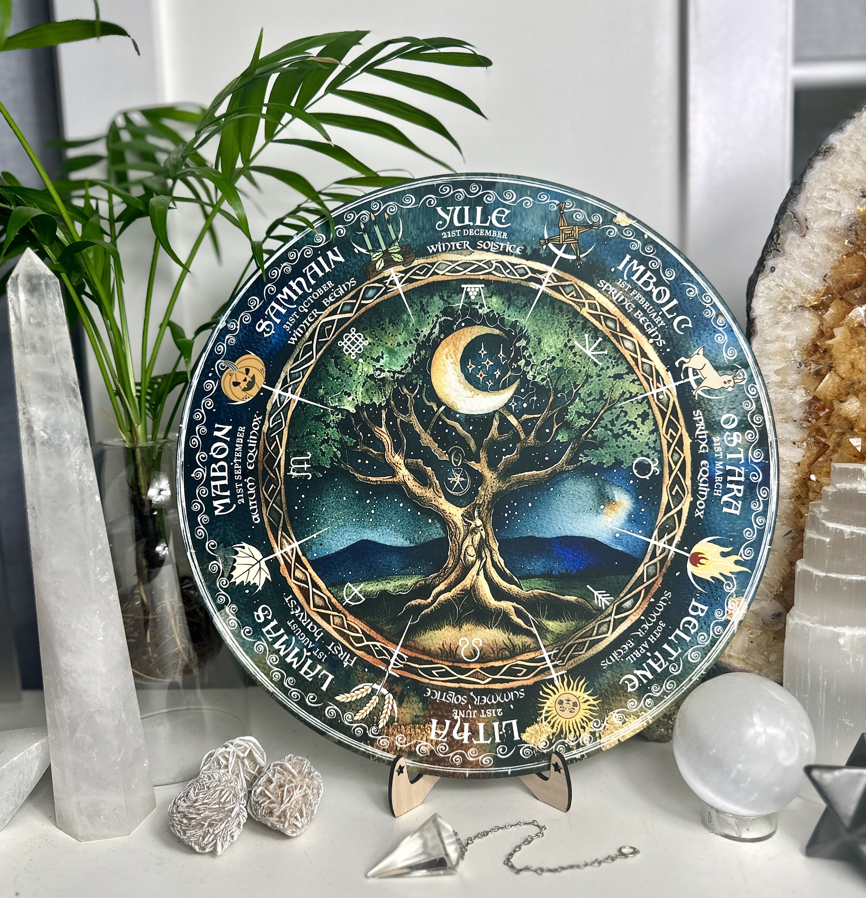 Tree of Life | Wheel of the Year Board | Wiccan | Witch| Pagan Calendar ...