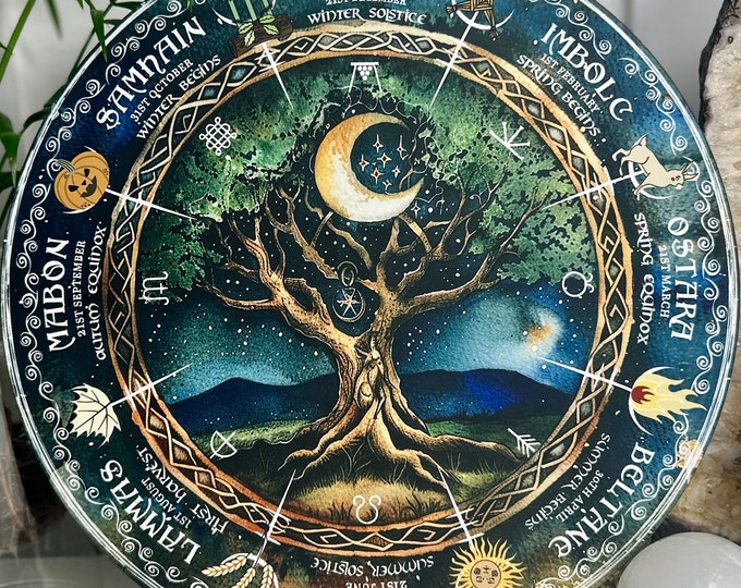 Tree of Life | Wheel of the Year Board | Wiccan | Witch| Pagan Calendar ...