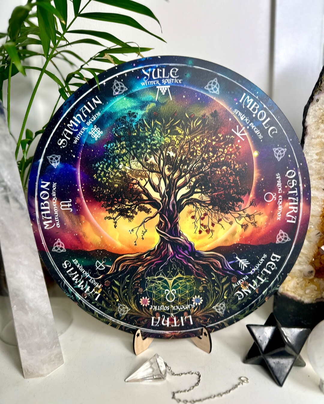Colour Tree of Life Wheel of the Year Board | Wiccan | Witch Pagan ...
