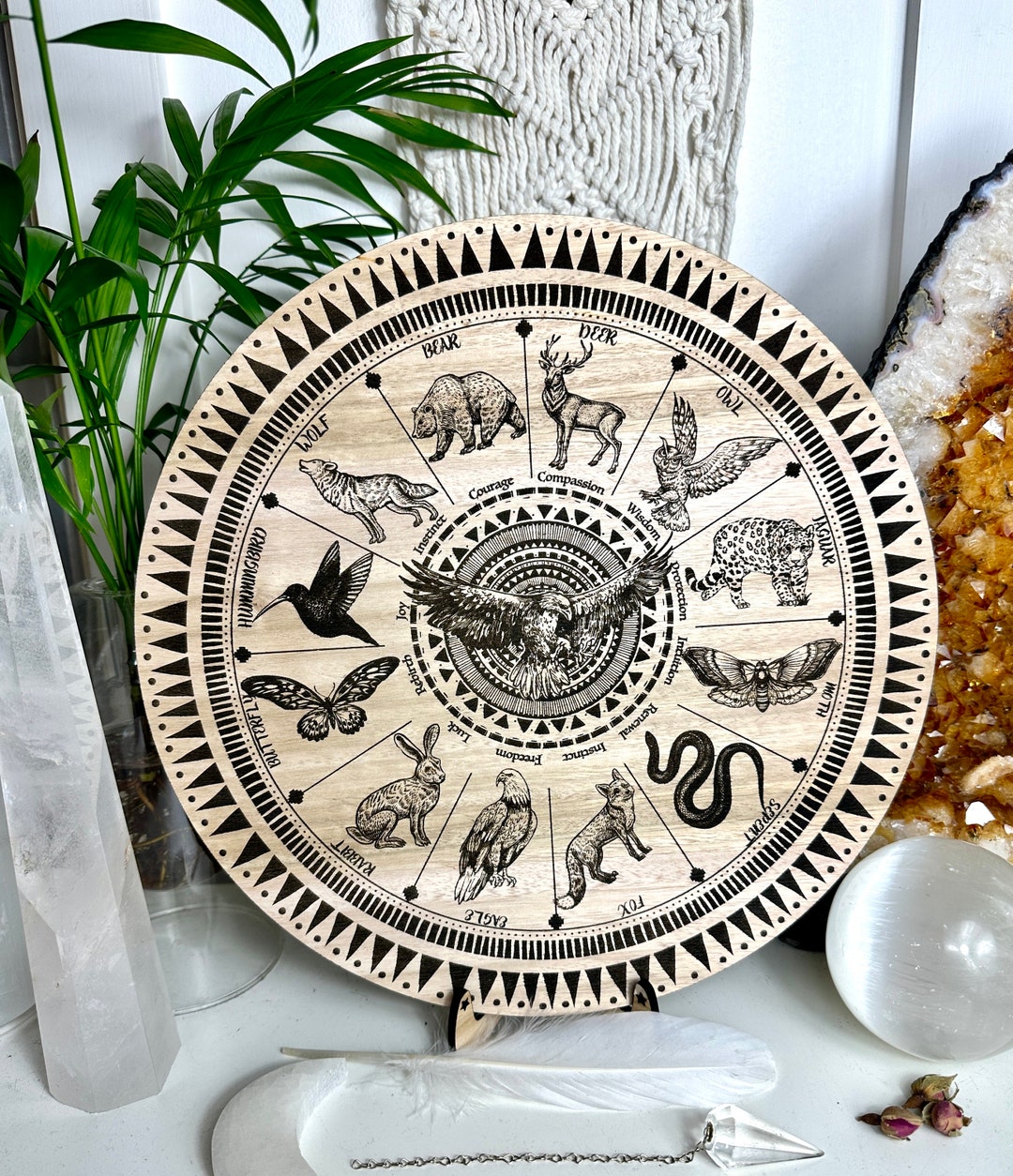 Shamanic Spirit Animal Healingboard | Serpent | Jaguar | Hummingbird ...