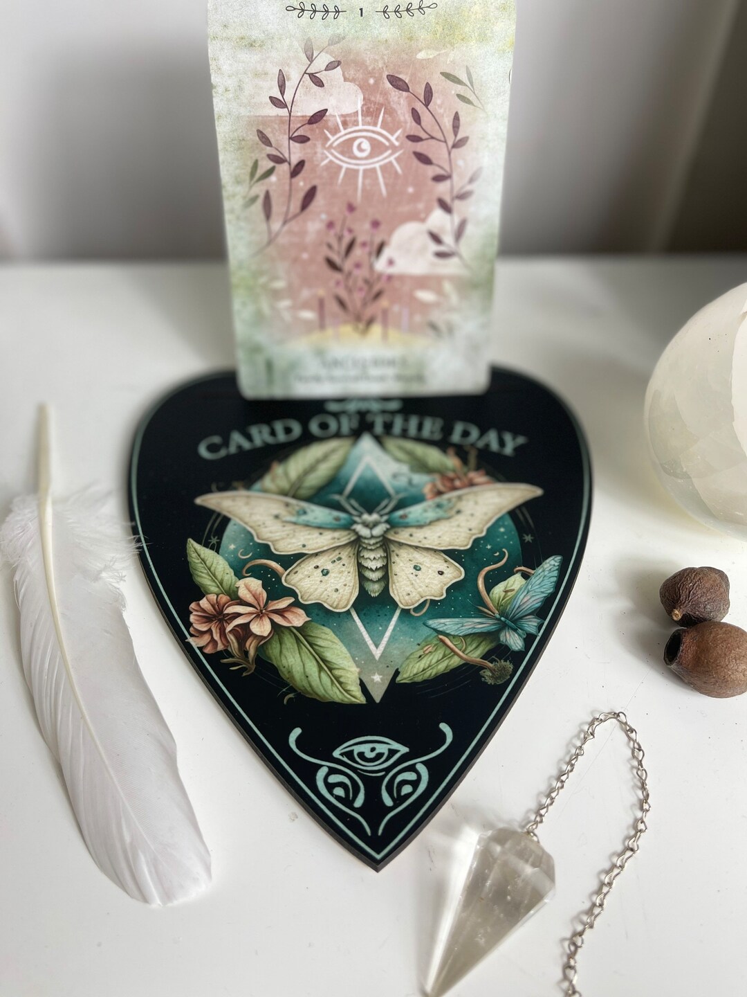 Spirit Moth Oracle | Tarot | Message Card Holder | - Etsy