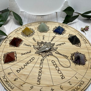 Chakra Balancing Pendulum/ Board - Locally Made - Etsy