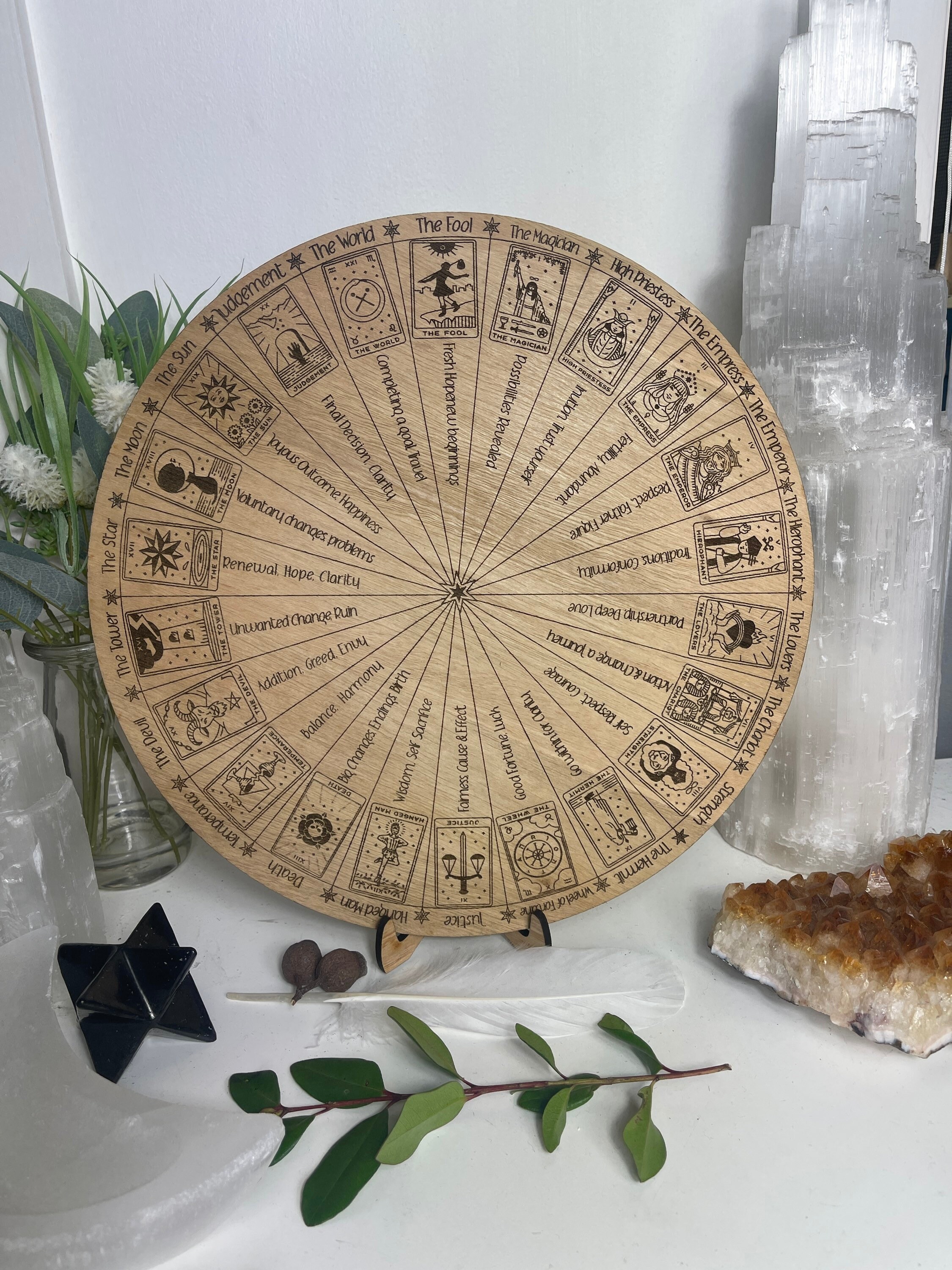 Major Acarna Tarot Chart Cheat Board Pendulum Readings - Etsy