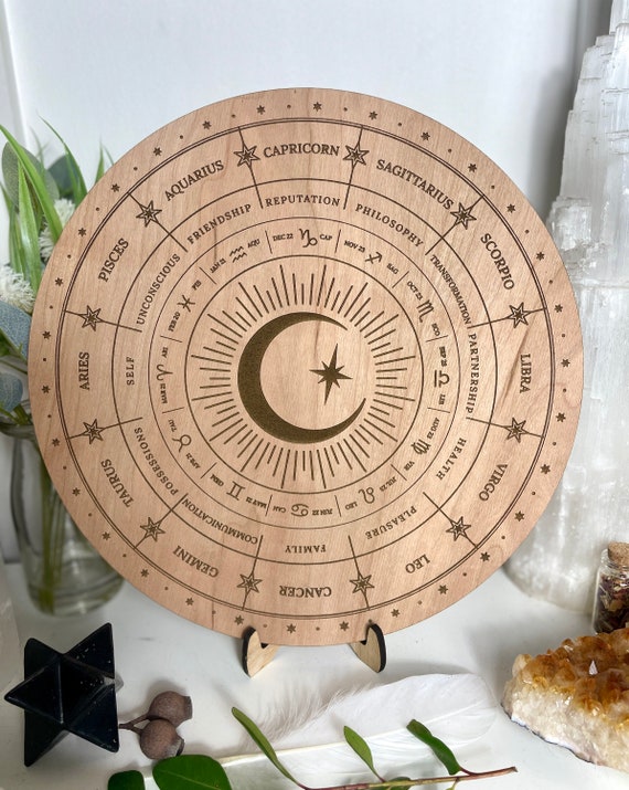 Astrology Chart Signs Pendulum Casting Board Locally - Etsy