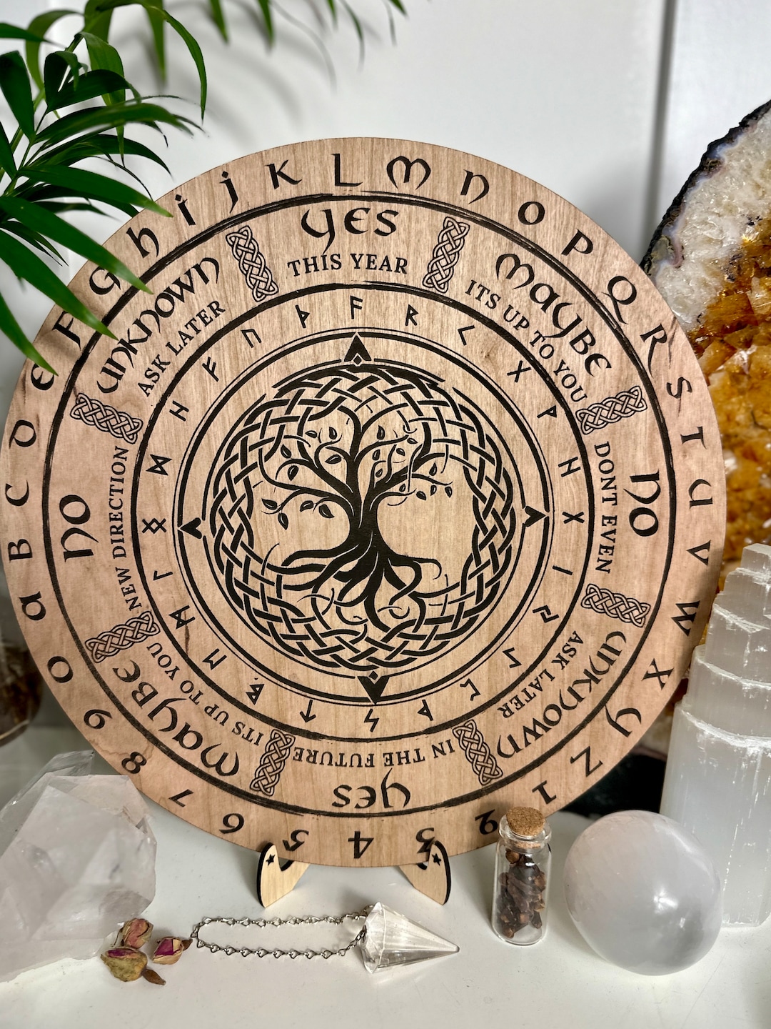 Tree of Life | Pendulum Spirit Grid Board - Locally Made - Etsy