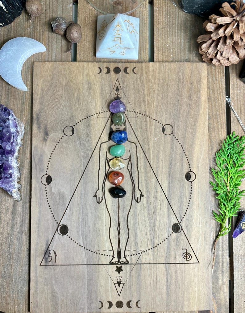 Distant Healing Reiki Board | Chakra Symbols | Locally Designed | 30 ...