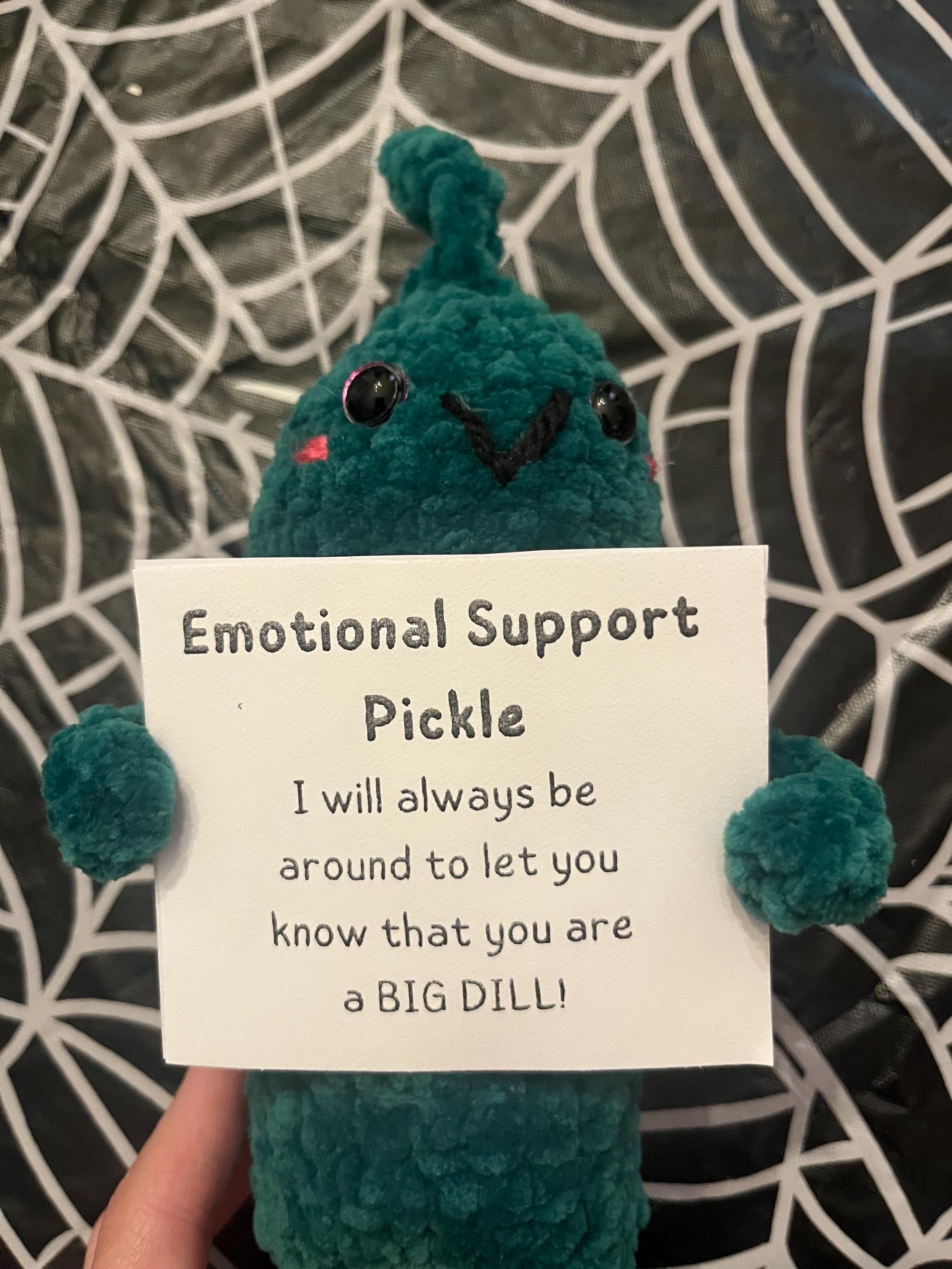 Emotional Support Pickle - Etsy