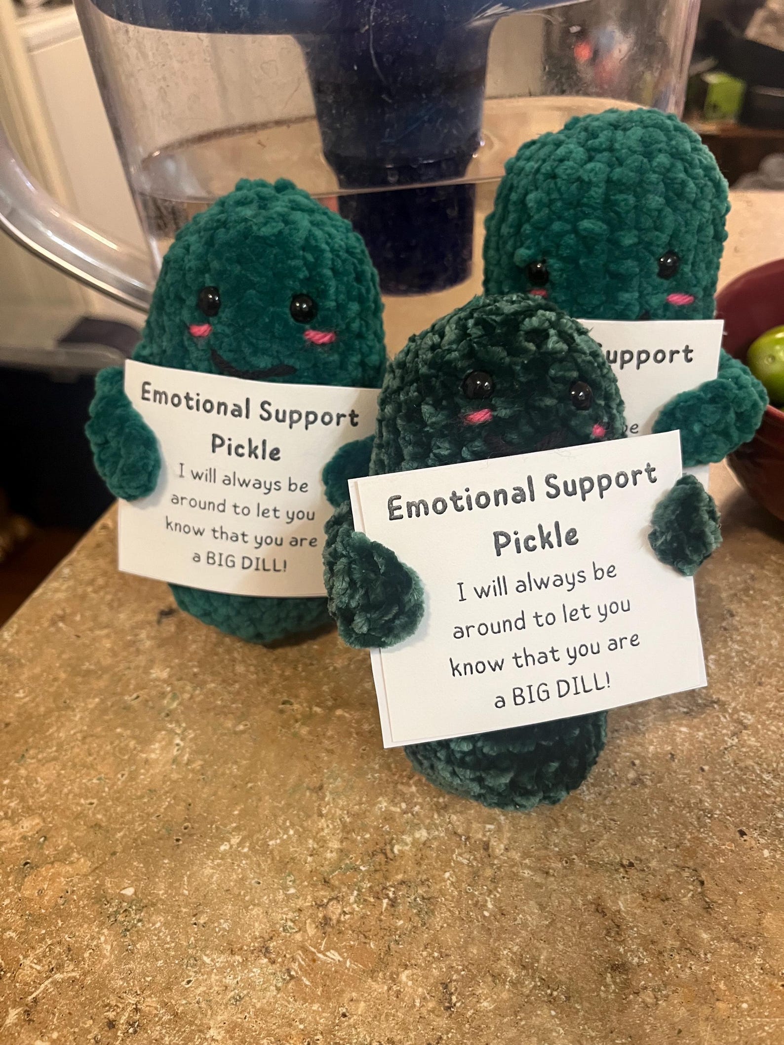 Emotional Support Pickle - Etsy